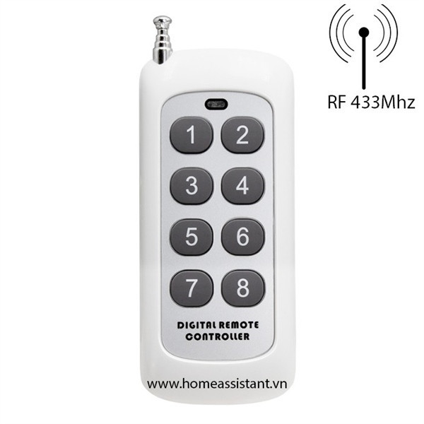 Remote RF 433Mhz, điều khiển Từ Xa 4 Nút, 8 Nút Thích Hợp Với Công Tắc ...