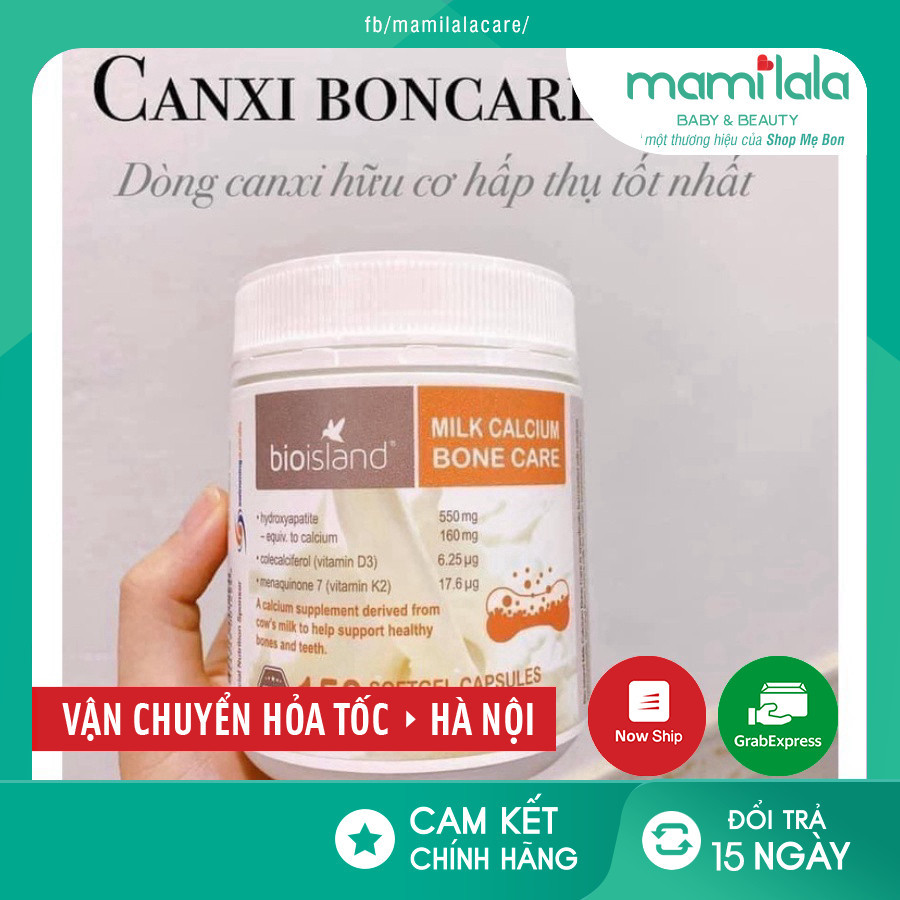 Viên uống Canxi sữa cho người lớn, Canxi hữu cơ, Canxi Bone Care ...