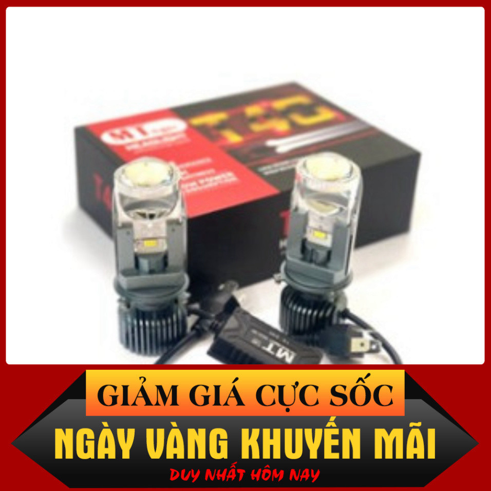 Đèn Pha Led T40 Bi Cầu 65w 2023 Chân Đèn H4 Lắp mô tô - xe con BH 1 Năm ...