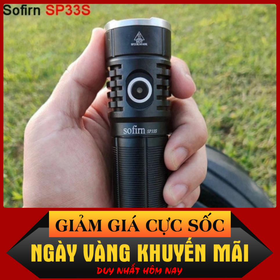 Đèn Pin Sofirn SP33S LED CREE XHP70.2 năng lực phát sáng 5000 Lumen Siêu Sáng Pin 26650 Sạc Thân ...