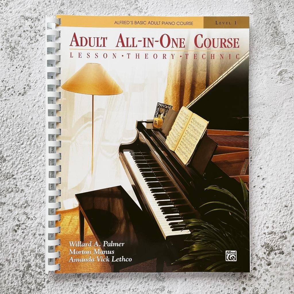 Sách - [AUTHENTIC 100%] Alfred - Adult All-In-One Piano Course Level 1 ...
