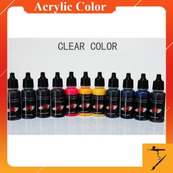 Sơn mô hình Acrylic sunin7 Clear color W200-W208 | Shopee Việt Nam