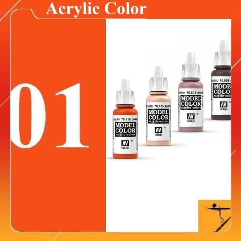 70800 - 70853 Sơn mô hình VL01 vallejo model color | Shopee Việt Nam