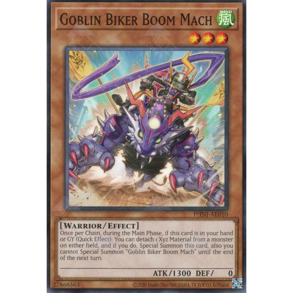 [ Bài Yugioh Chính Hãng ] PHNI-AE010 Goblin Biker Boom Mach - Common ...