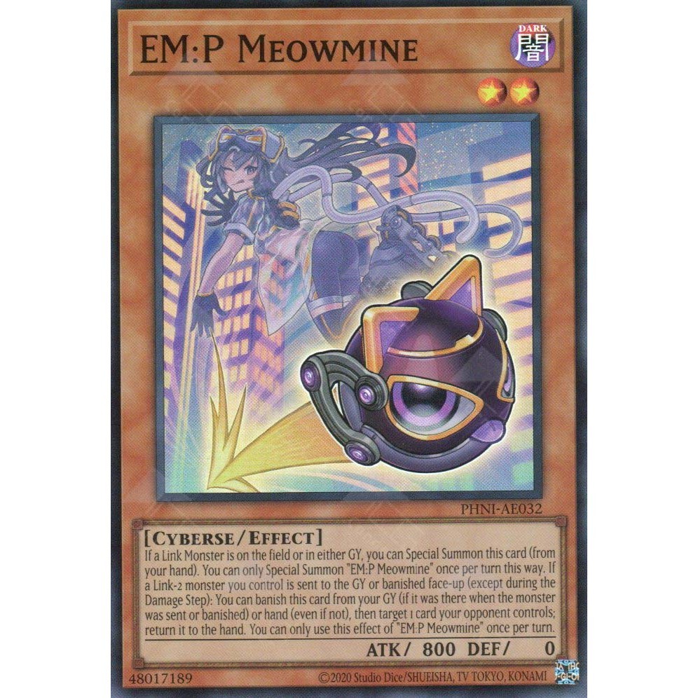 [ Bài Yugioh Chính Hãng ] PHNI-AE032 EM:P Meowmine | Shopee Việt Nam