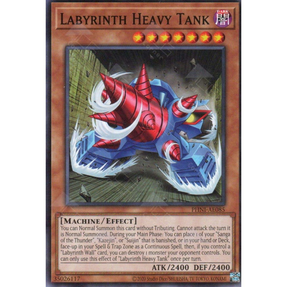 [ Bài Yugioh Chính Hãng ] PHNI-AE085 Labyrinth Heavy Tank - Common ...