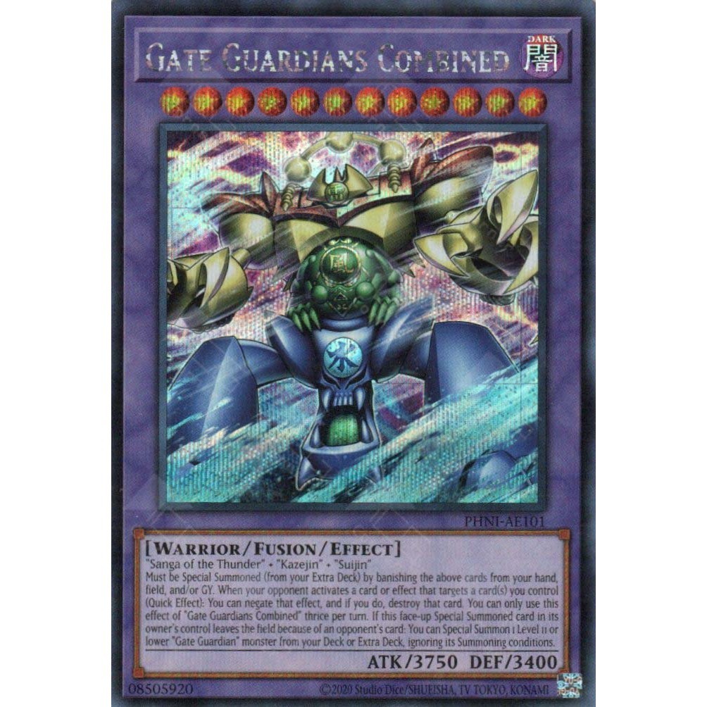 [ Bài Yugioh Chính Hãng ] PHNI-AE101 Gate Guardians Combined | Shopee Việt Nam