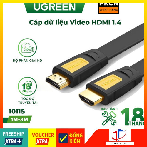 Cáp HDMI 1M hỗ trợ 3D full HD 4Kx2K chính hãng Ugreen 10115 cao cấp HD101 | Shopee Việt Nam