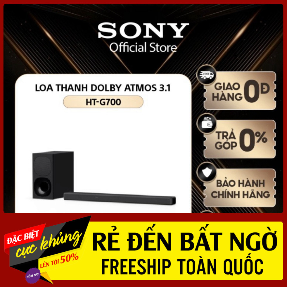 Loa thanh Sony Dolby Atmos®/ DTS:X™ 3.1 kênh | HT-G700 [ siêu khuyến ...
