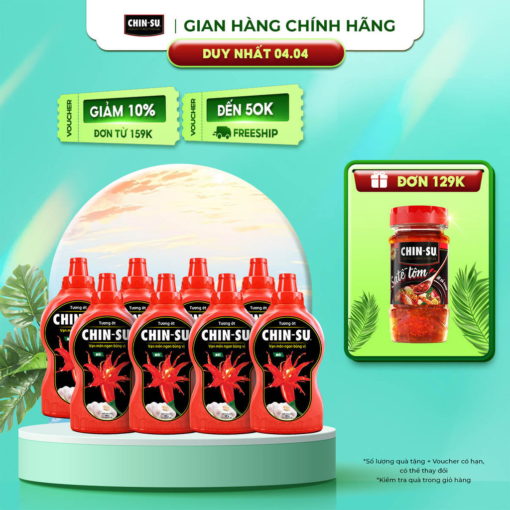 Combo 8 chai Tương Ớt CHIN-SU 250G (Bao bì có thể thay đổi theo đợt ...