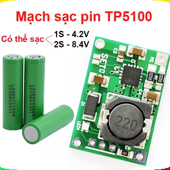 Mạch sạc Pin TP5100 4.2V(1S) hoặc 8.4V(2S) 2A | Shopee Việt Nam
