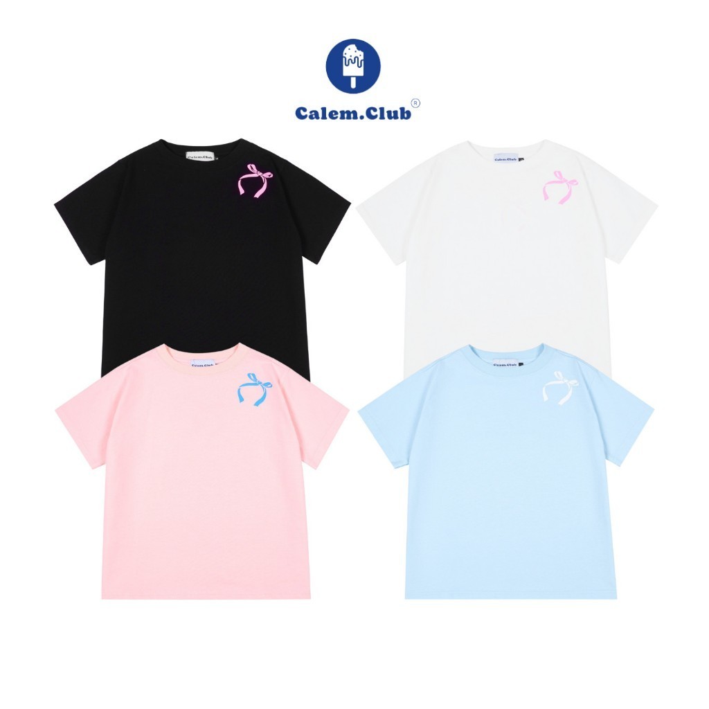 Calem Club - Áo nữ Baby tee in NƠ vải thun cotton 230gsm form Boxyfit ...