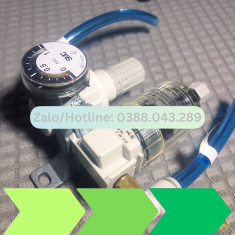 Bộ lọc đôi -Van điều áp Mini xịn Festo SMC hàng tháo máy như mới (Ren M5) (kích thước nhỏ ...