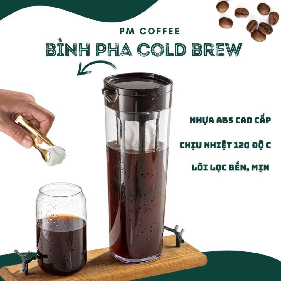 Bình pha cafe COLD BREW (cà phê ủ lạnh) nhựa nguyên sinh ABS 1.1L - PM ...
