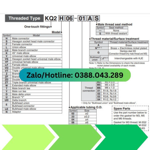 (Hàng SMC) Đầu Nối, Khớp Nối Thẳng Nhanh Ống Khí Nén Có Ren SMC KQ2S04/06/08-M5/M6/01AS | Shopee ...