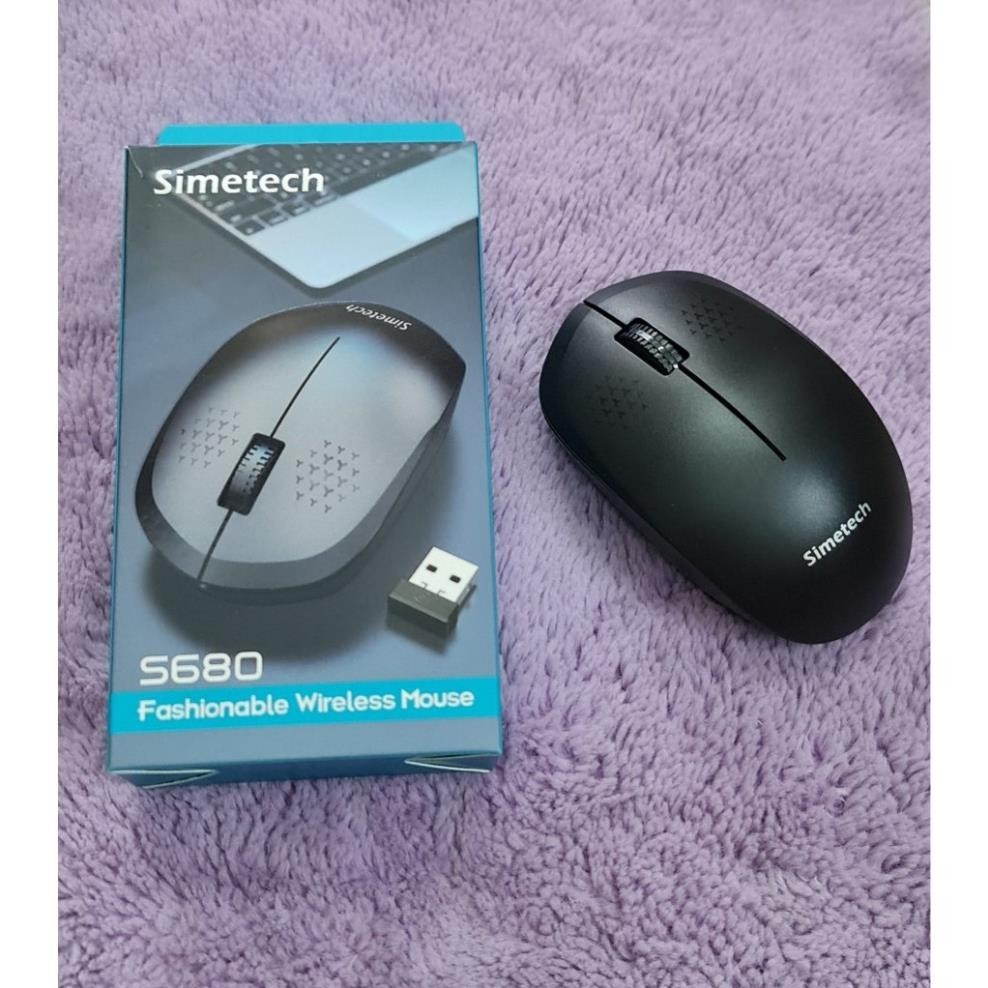 Chuột Không Dây Chính Hãng Silent Simetech S680 1600DPI Click Không Gây ...