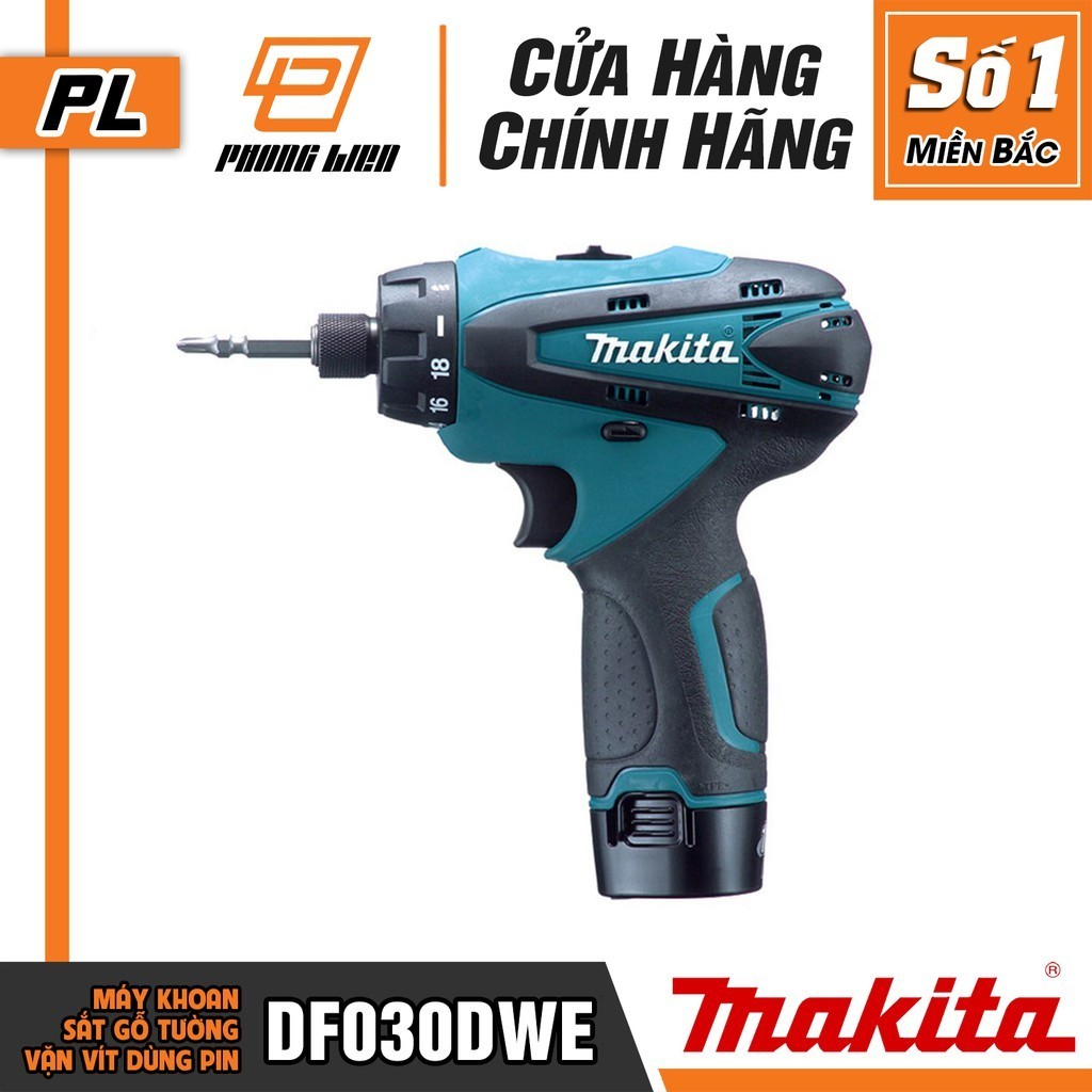 Máy Khoan Bắt Vít Makita DF030DWE (10.8V-1.3AH) - Hàng Chính Hãng ...