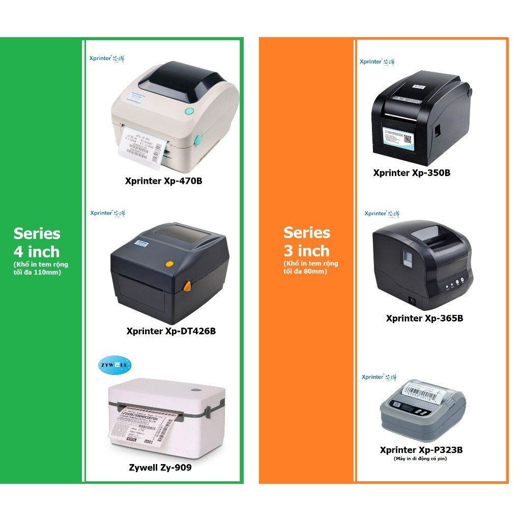 Máy in đơn hàng, in tem sản phẩm, in vận đơn TMĐT Xprinter XP-350B ...