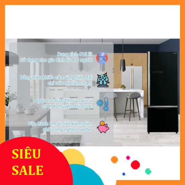 Tủ lạnh Hitachi Inverter 415 lít R-B505PGV6 GBK Liên hệ zalo | Shopee Việt Nam