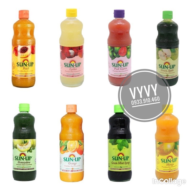 Syrup Sun Up đủ mùi - 850ml | Shopee Việt Nam