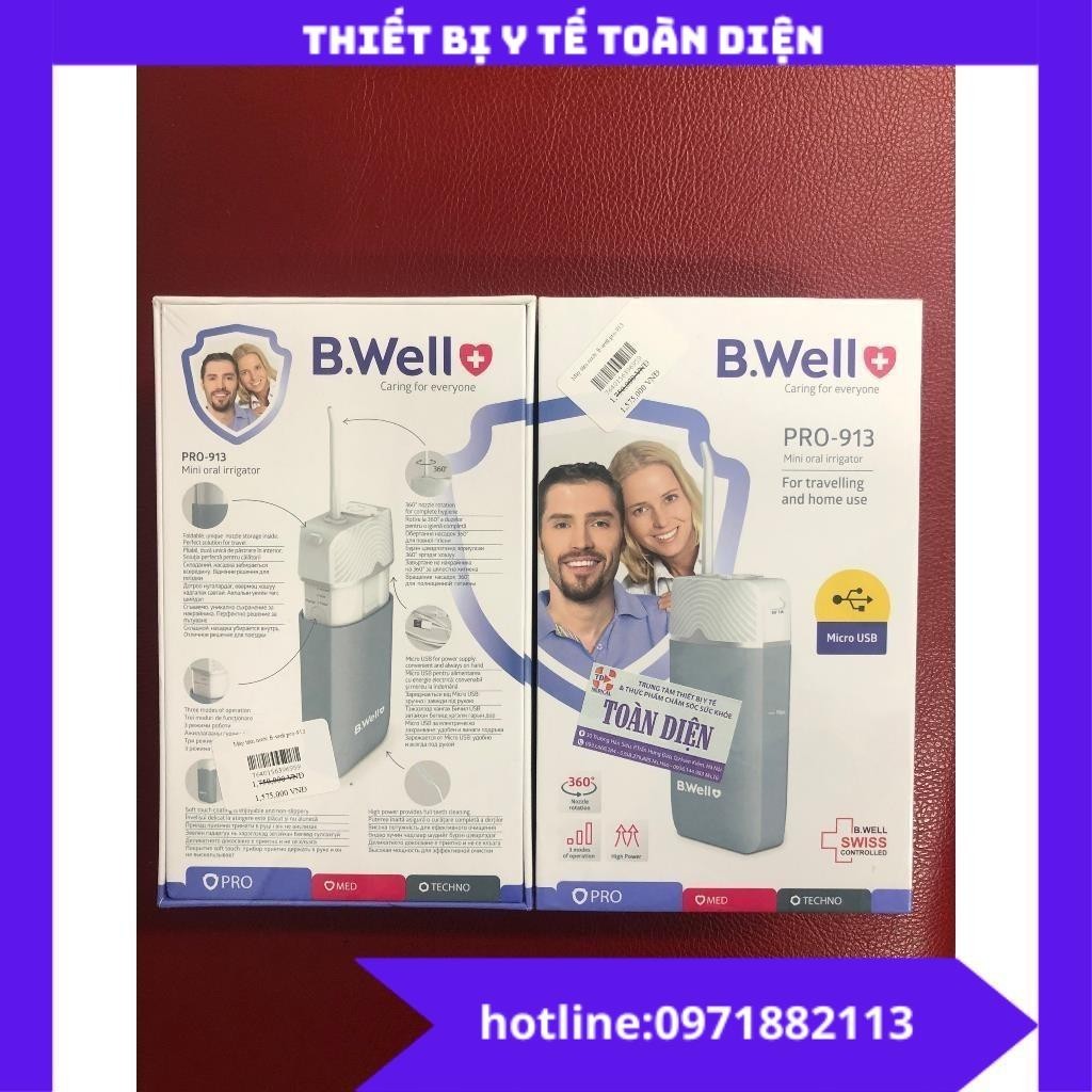 Máy tăm nước B.Well Swiss PRO-913[Chính Hãng] BH 2 năm. Tiện lợi cho du lịch | Shopee Việt Nam