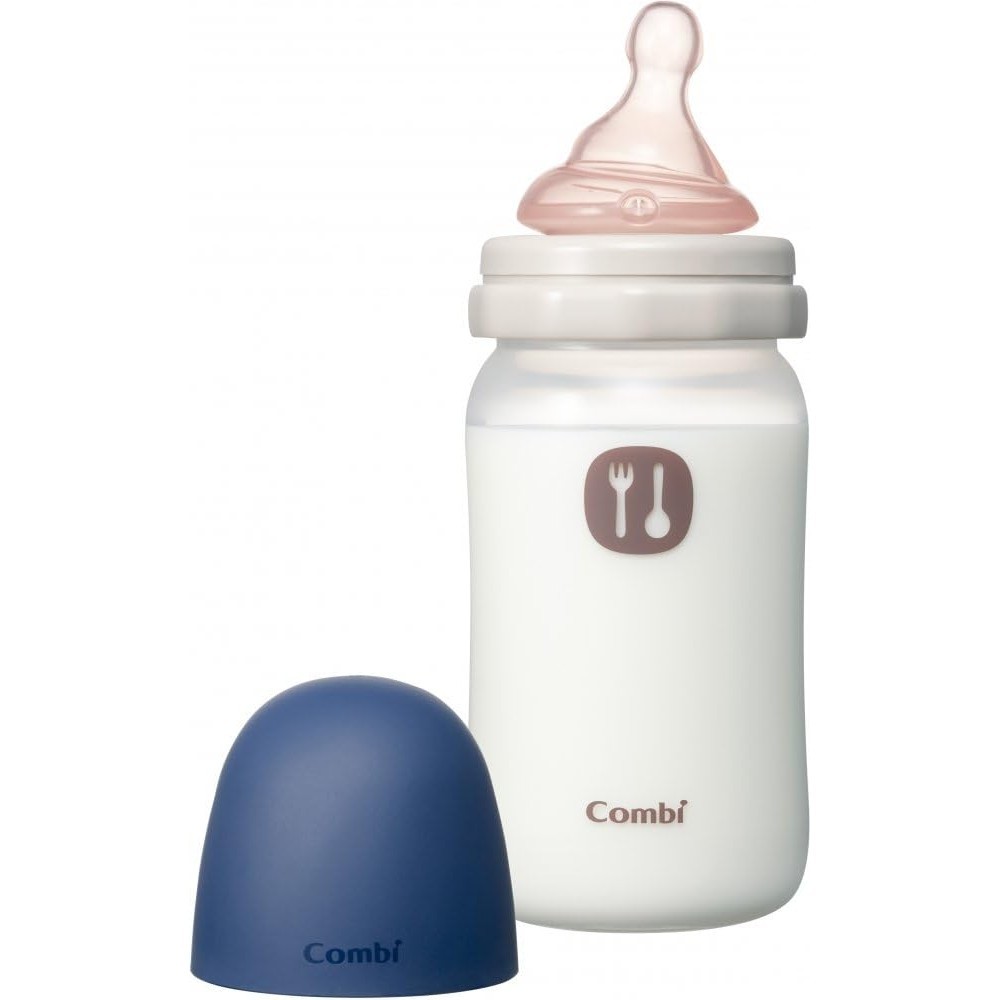 Direct from Japan Combi teteo Breastfeeding model LiCO baby bottle plastic 240ml (with M size ...