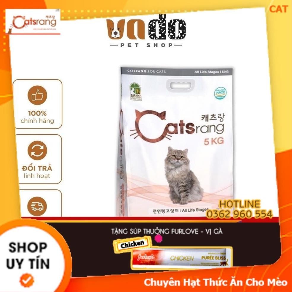 [Bao bì mới] Hạt Catsrang Túi Chiết 4.5kg - Thức ăn cho mèo Cat Rang ...