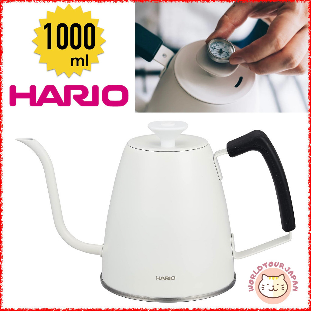 HARIO Smart G Kettle / 1000ml / DKG-140-W / Stainless / INDUCTION COMPATIBLE [ Directly Shipped ...