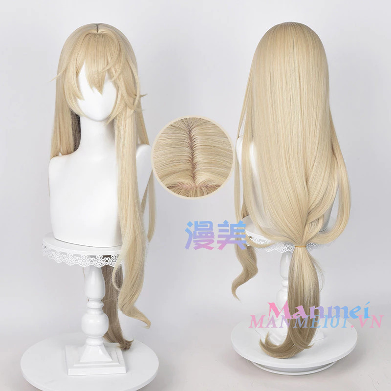 【100% Manmei】 Luocha Tóc giả Wig Honkai: Star Rail Cosplay Phù hợp với kích thước đầu 50-60cm ...