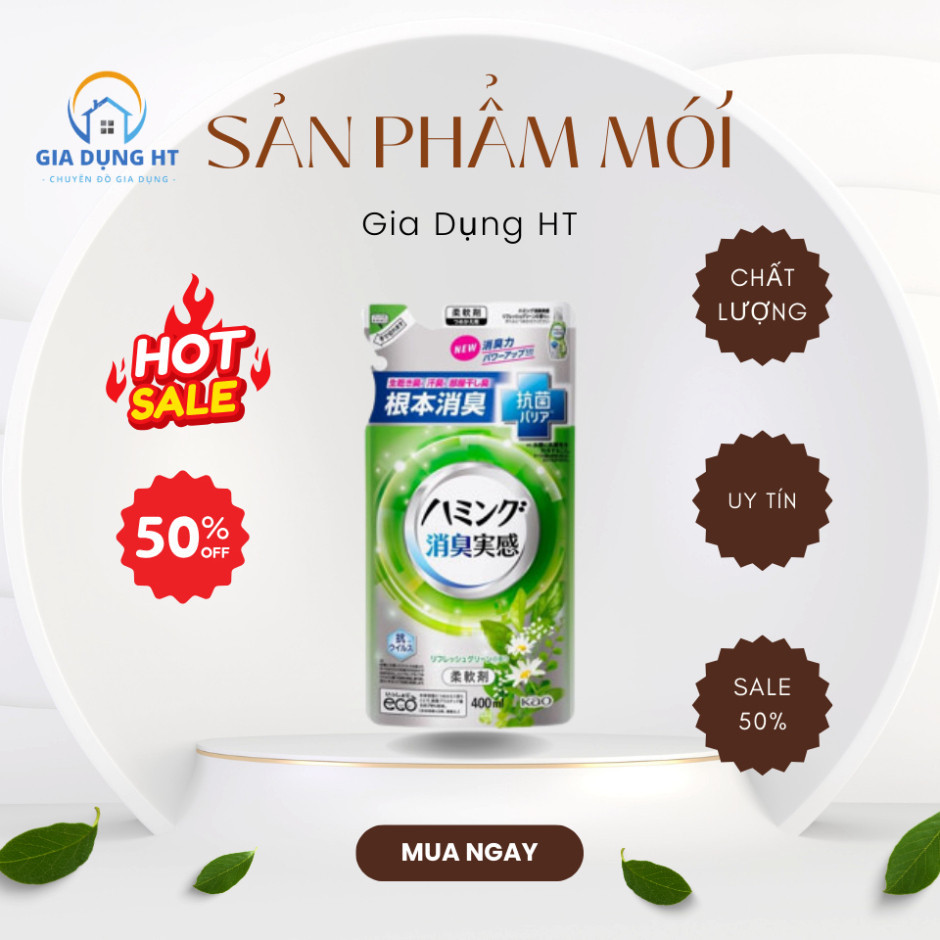 Nước Xả Vải KAO Humming Khử Khuẩn Hương Hoa Cỏ Tươi Mát Túi 1400ml Hàng ...