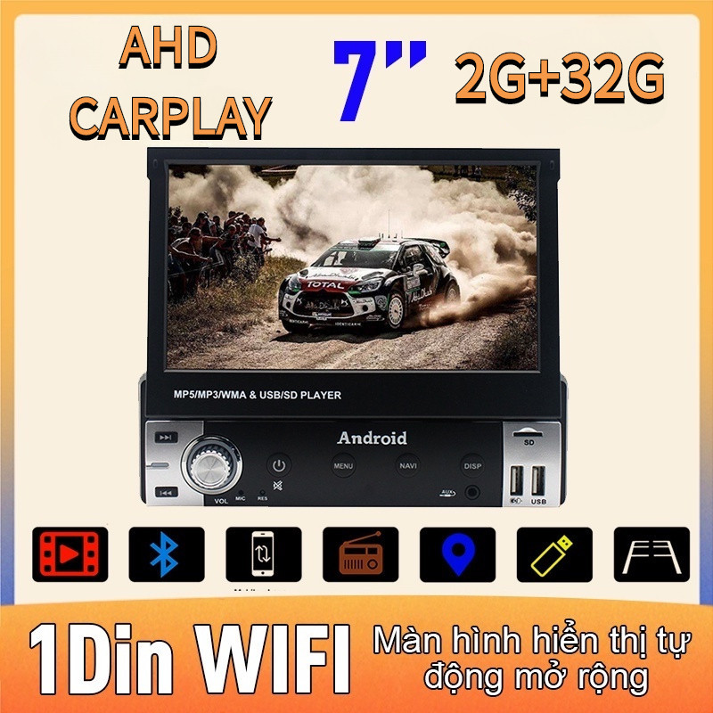 2G/32G Màn Hình DVD Xe Hơi 7 Inch Android Cho Xe Hơi Kết Nối WiFi Internet Điều Hướng Camera Thu ...