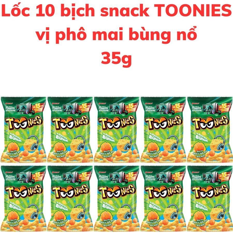 Bánh snack TOONIES vị phô mai bùng nổ bịch 35g | Shopee Việt Nam