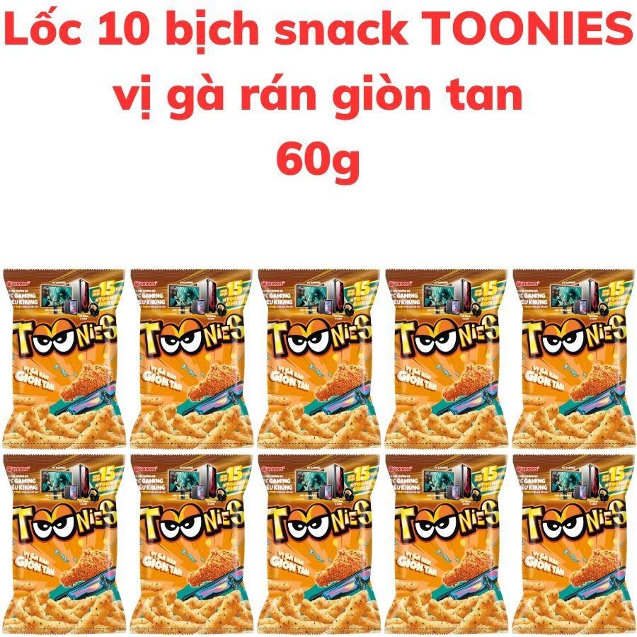 Bánh snack TOONIES vị gà rán giòn tan bịch 60g | Shopee Việt Nam