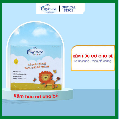 Tích điểm - Avisure ZinC kẽm hữu cơ cho bé hỗ trợ ăn ngon, tăng đề ...