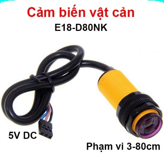 Cảm biến vât cản E18-D80NK 5Vdc ngõ ra NPN || | Shopee Việt Nam
