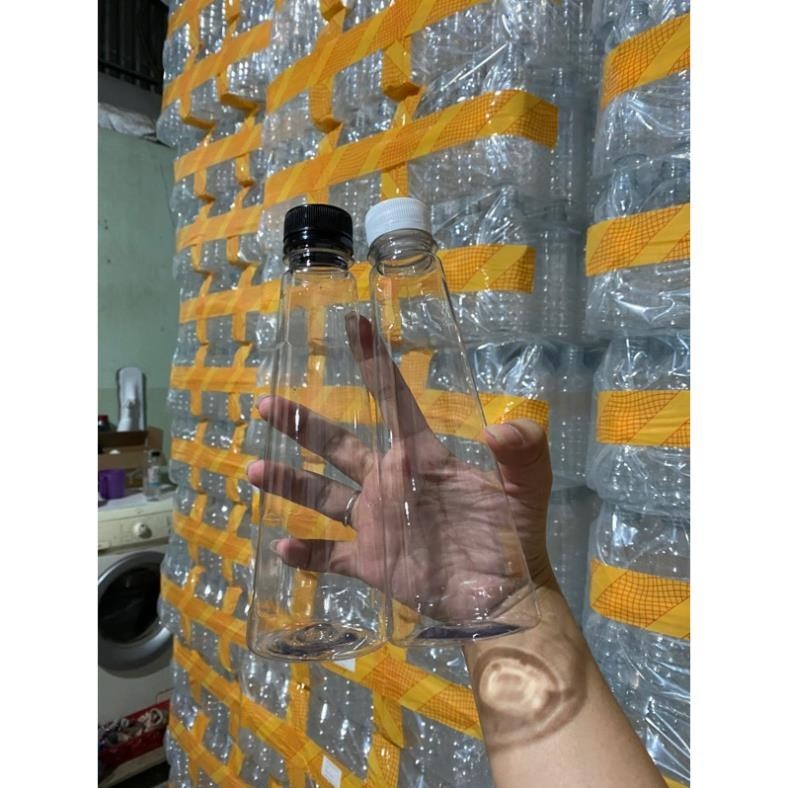 sỉ 1 Chai nhựa tháp tam TAM GIÁC 330 ml nắp fi 30 - nắp đen ( thể tích thực yếu 10-20ml ...