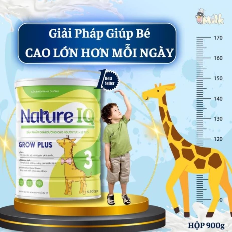 COMBO 10 Hộp Tặng 2 Sữa tăng chiều cao Nature IQ Grow Plus 900g,phát ...