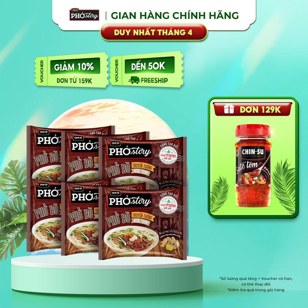 Phở Bò Phở Story (Gói) 72gr - Combo 6 Gói x 72g | Shopee Việt Nam