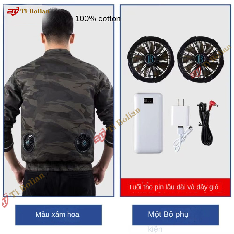 Áo Điều Hòa Cao Cấp Chính Hãng TIBO%2C Công Suất Lớn%2C Pin 12 Tiếng%2C ...