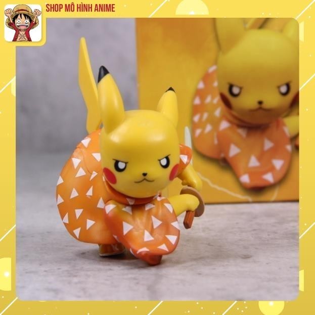 Mô Hình Pikachu Cosplay Nhân Vật Agatsuma Zenitsu Siêu Ngầu, Cute, Full ...