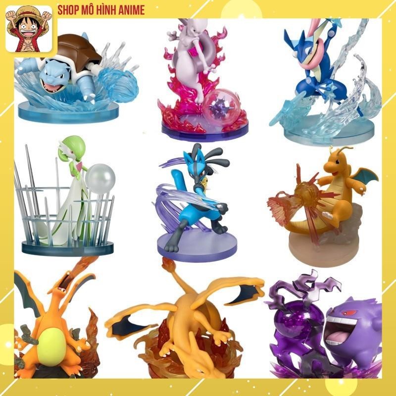 Mô Hình Pokemon Huyền Thoại Hiệu Ứng Skill Đặc Biệt, Pikachu, Lizardo, Cao 17cm, Mô Hình Decor ...