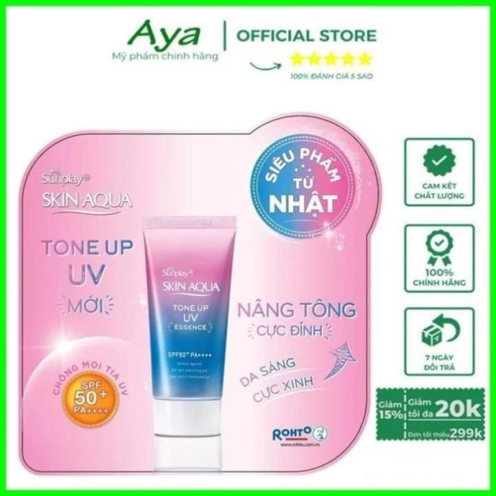 Kem chống nắng Skin Aqua Nhật Bản lên tone trắng sáng Tone up UV SPF 50+ PA++++ 80gr SunplayVN ...