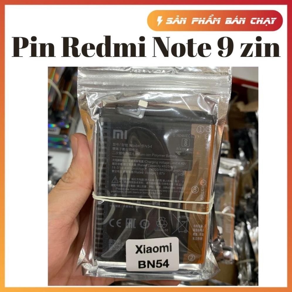 Pin Redmi Note 9 zin công ty, Mã pin BN54, Dung lượng 5000mAh, Bảo hành ...