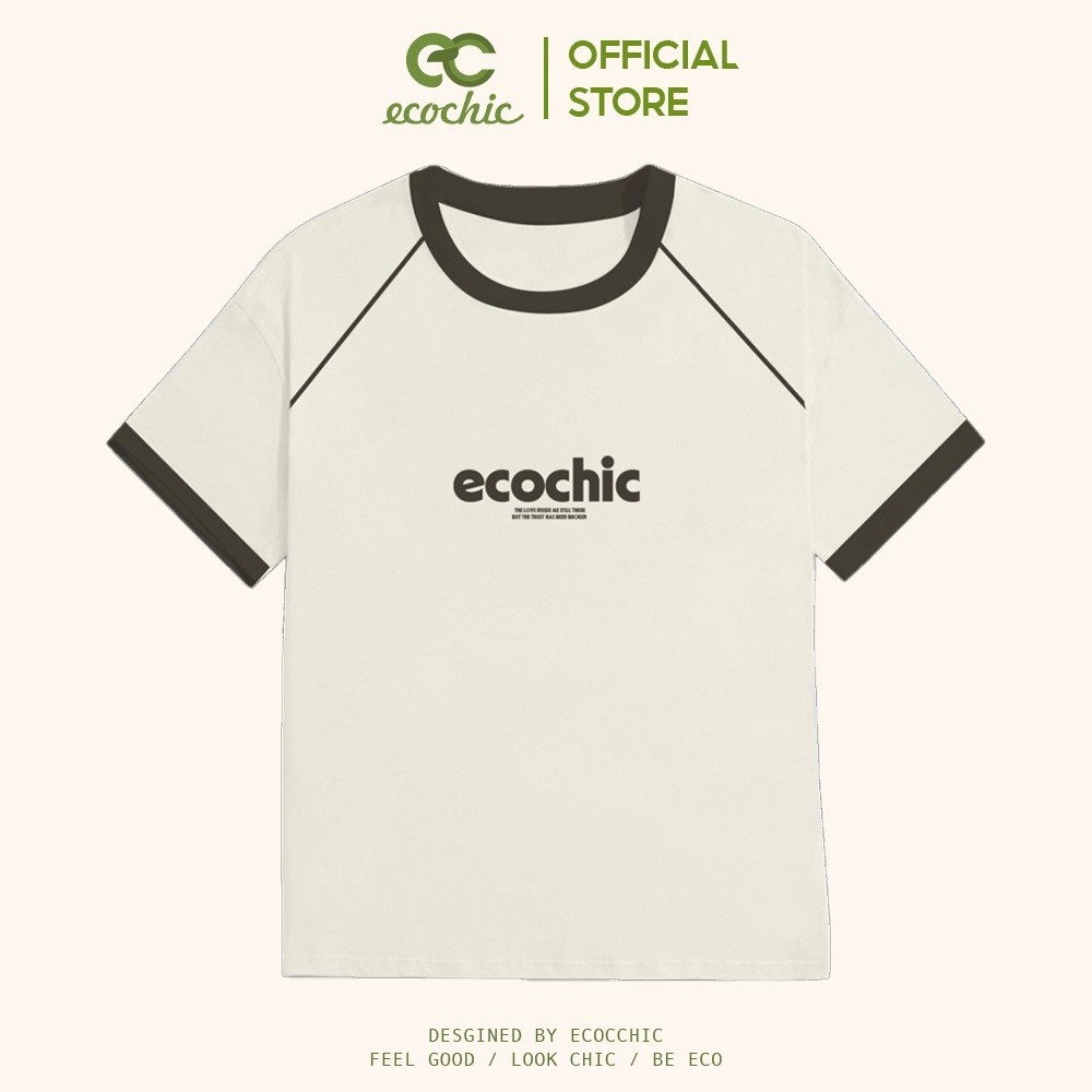 Áo Phông Baby Tee ECOCHIC RAGLAN LINE Local Brand Chính Hãng Unisex Form Ôm Premium Cotton 100% ...