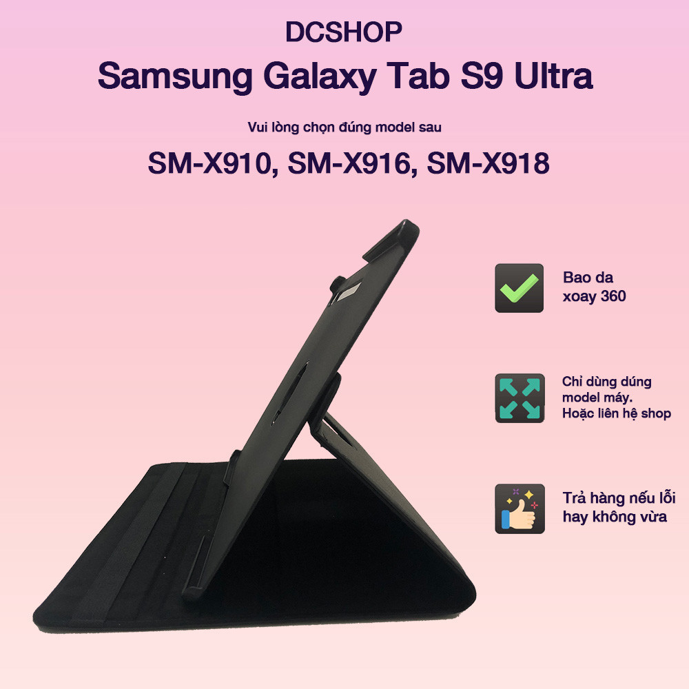 Bao da Samsung Galaxy Tab S9 Ultra 14.6 inch - Bao da SM-X910, SM-X916, SM-X918 | Shopee Việt Nam