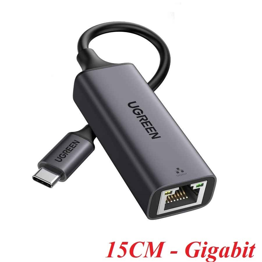 Ugreen 15727 USB Type C sang Lan Gigabit 10/100/1000M Bộ chuyển đổi usb ...