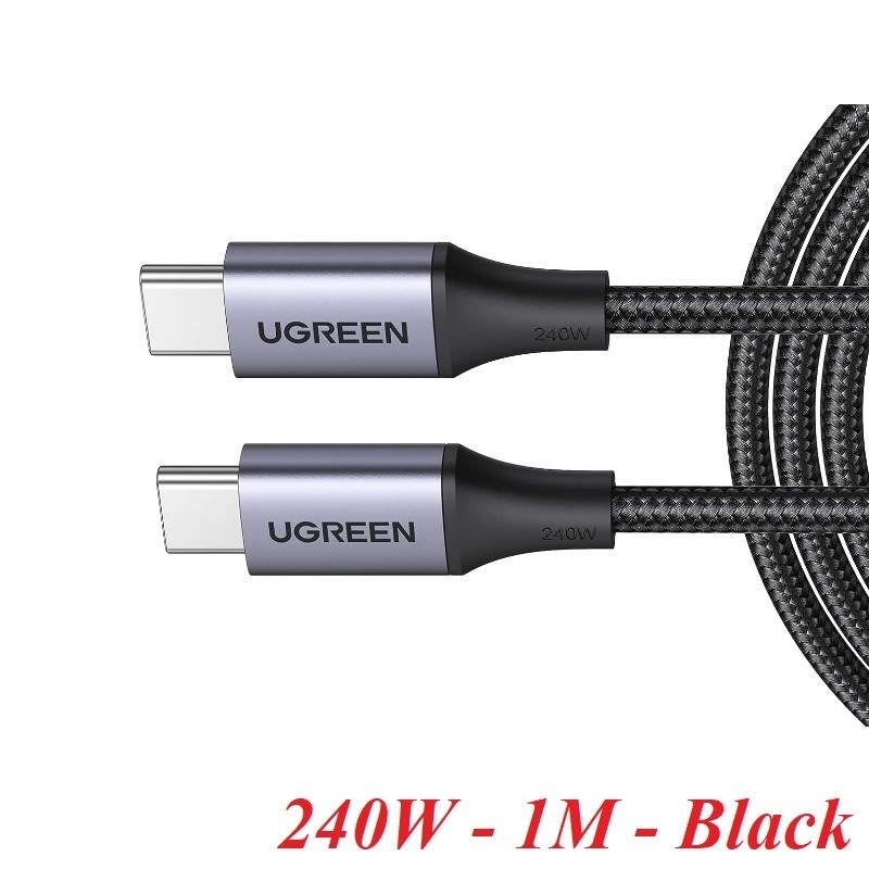 Ugreen 15311 1M 240W Cáp USB type C to USB-C c-c 2.0 hỗ trợ sạc nhanh PD3.1 - truyền dữ liệu ...