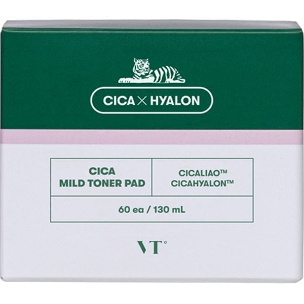 VT COSMETIC CICA mild Toner Pad [Wipe-off sheets] 60 sheets Direct from ...