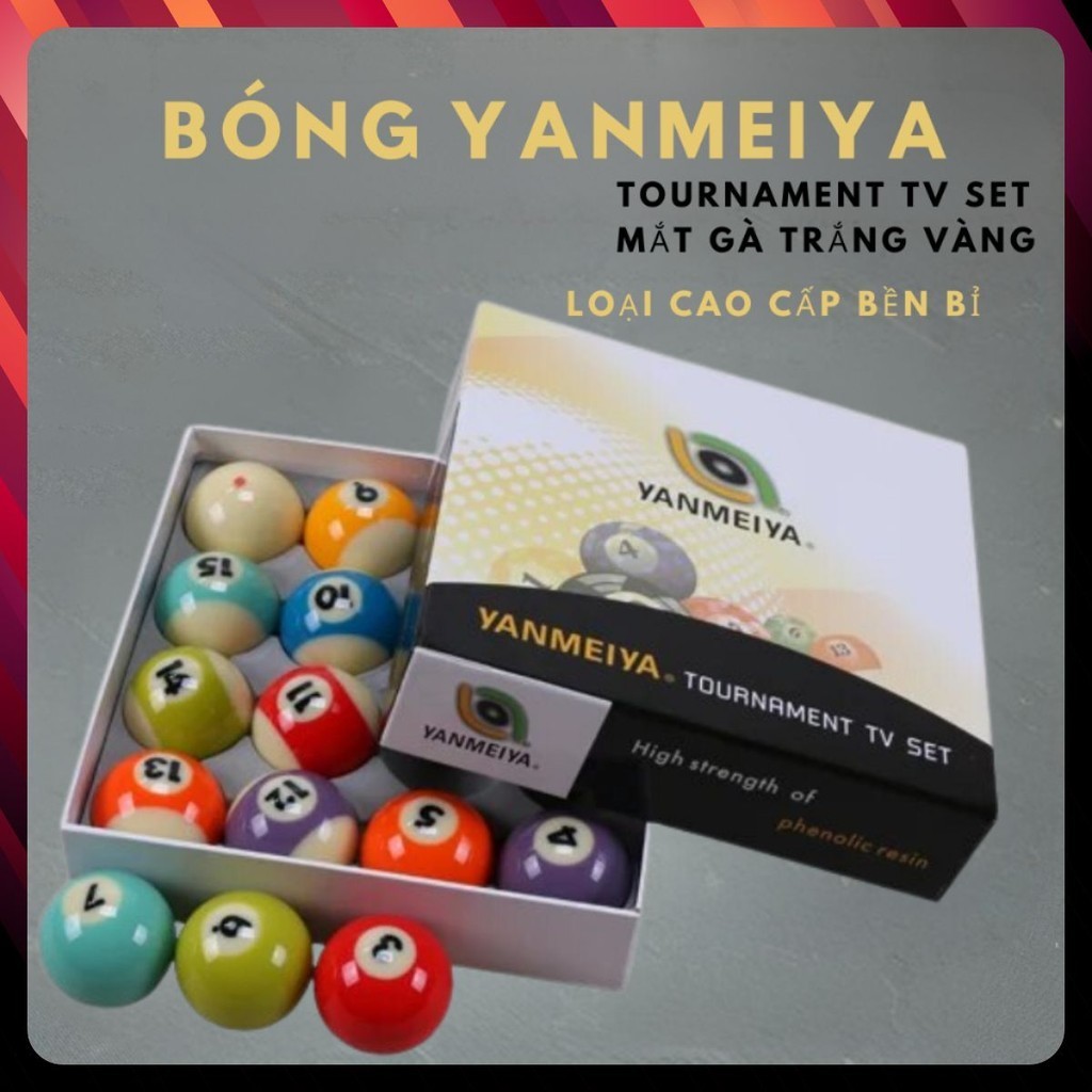 Bóng Bida , Bóng Bi A YANMEIYA-TV Tournament CHÍNH HÃNG- BI Mắt Gà ...
