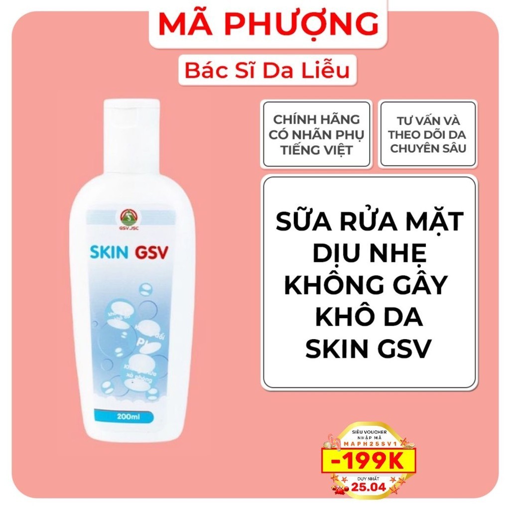 SỮA RỬA MẶT GSV SKIN | Shopee Việt Nam